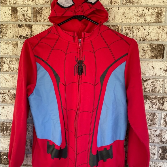 Marvel | Jackets & Coats | Marvel Red And Blue Spider Hero Kids Jacket ...